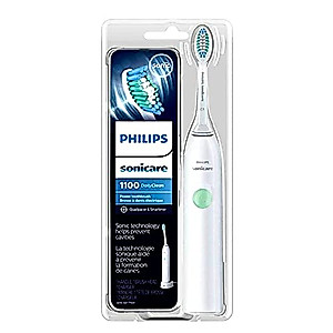 Philips Sonicare HX3411/05 Electric/Battery Powered Toothbrush DailyClean 1100 with QuadPacer & Smartimer