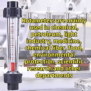 Hilitand 25-250L/H Rotameter Plastic Tube Type Instantaneous Liquid Water Flow Meter DN15