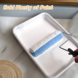 KINGORIGIN Paint Tray Liner, 12 Pack, 9 Inch Paint Roller Tray, Paint Tray with Textured Ridge, Disposable Paint Tray for Painting and DIY Projects