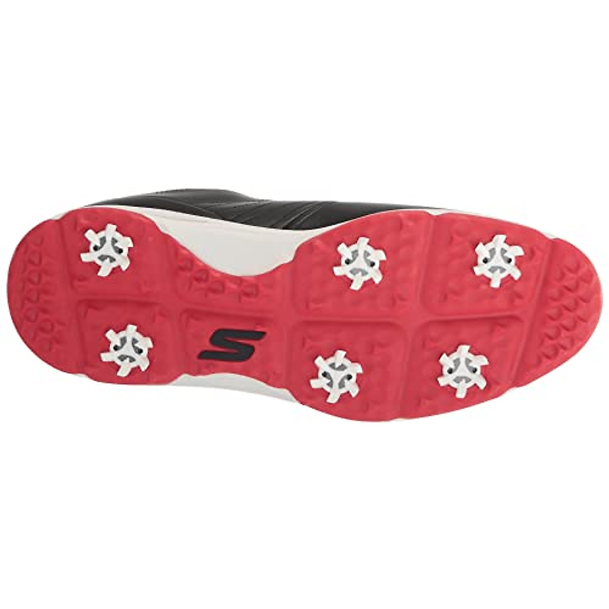 Skechers Men's Go Torque Pro Waterproof Golf Shoe Sneaker, Black/Red, 9 Wide