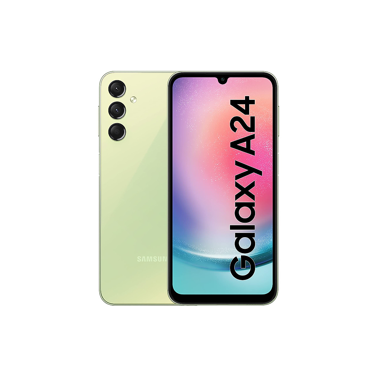 SAMSUNG Galaxy A24 4G LTE (128GB + 4GB) Unlocked Worldwide Latin Version (Only T-Mobile/Mint/Metro USA Market) 6.5" 50MP Triple Camera + (w/Fast 25w Wall Dual Charger) (Green)
