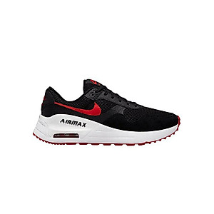 NIKE Men's Sneaker, Black University Red White, 10.5