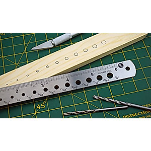 SE 6� Stainless Steel Ruler in SAE and Metric with Drill Gauge - 9263SR