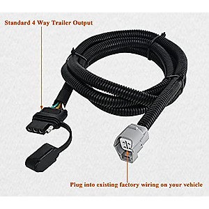 Oyviny 4 Way Trailer Wiring Harness 56083 for Lexus RX 350 2010-2022/Lexus RX 350L 2018-2022/Lexus RX 450h 2010-2018/RX 450h L 2018(Factory Tow Package Required) 70 Inches