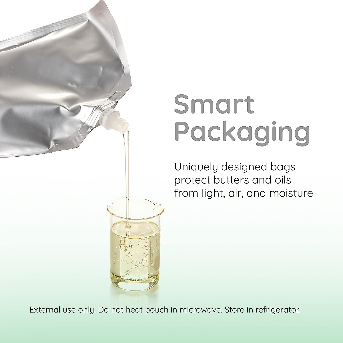 Clean and Green Pure Raw Organic Jojoba Oil -100% Natural Unscented Base Ingredient for DIY Skin Care Products, Face Oil, Carrier Oil, Organic Massage Oil, in Resealable Pouch, 15 oz