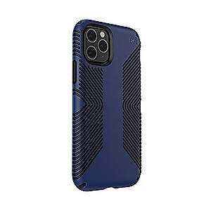 Speck Products Presidio Grip iPhone 11 Pro Case, Polycarbonate (PC), IMPACTIUM,Slim Fit,Coastal Blue/Black (129892-8531)