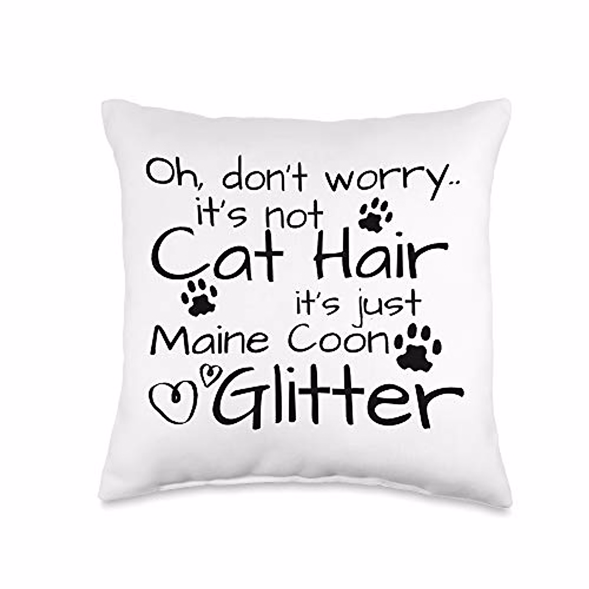 Funny Cat Owner Gifts & Cat Lover Gift Ideas Gift Maine Coon Lover Cat Mom Throw Pillow, 16x16, Multicolor