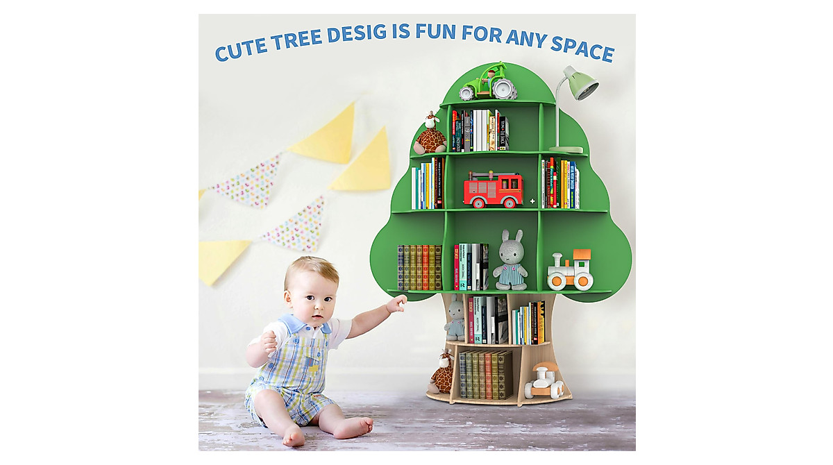 Tree Kids Bookshelf - Fun & Practical Storage for Kids