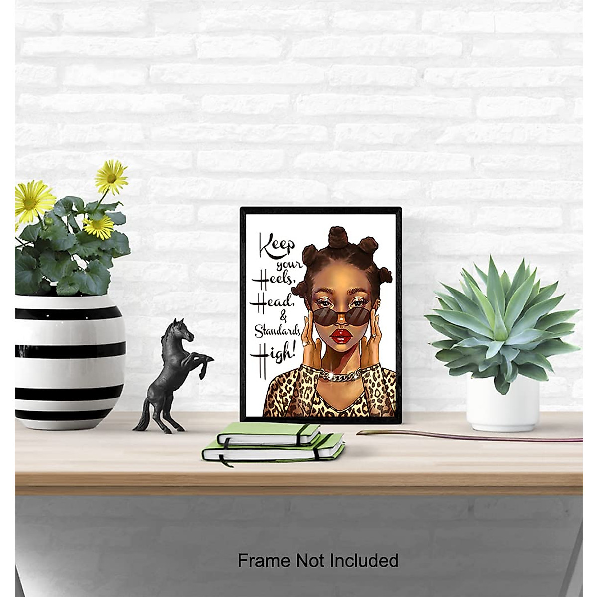 Black women Inspirational Wall Art & Decor - African Americans Inspiration Motivational poster - Black Art - African American Wall Art - Black Girl Magic - Positive Quotes Wall Decor Poster - UNFRAMED