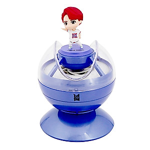 BTS TinyTAN Jungkook Air Purifier e-Nano Film Filter with Real-Time Diagnosis 4-Stage LED for Allergies and Pets, Odor and Dust Eliminator for Home Office Desk