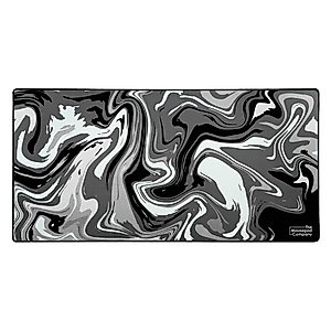 DURAGLYDE The Mousepad Company Original Strata Liquid Large Size Gaming Mousepad Full Desk (Large (36"x17"), Blue & White & Purple)