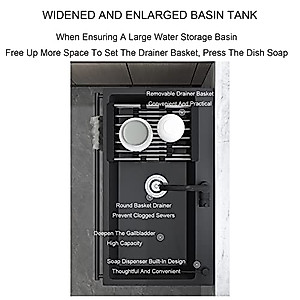 MARQI Commercial Sink,Stainless Steel Utility Sink,Restaurant Catering Kitchen Sink,Floor-Standing Large Capacity,Adjustable Leg Height,Easy to Clean,for Restaurant,Outdoor. (Size : Stretched)