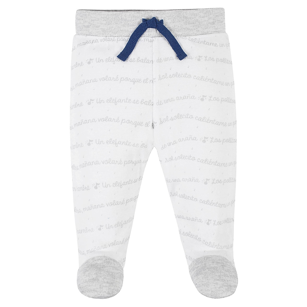 Canticos Unisex-Baby boys 3-piece Take-me-home Shirt, Footed Pant, Cap and Toddler Layette Set, Grey, 0-3 Months US