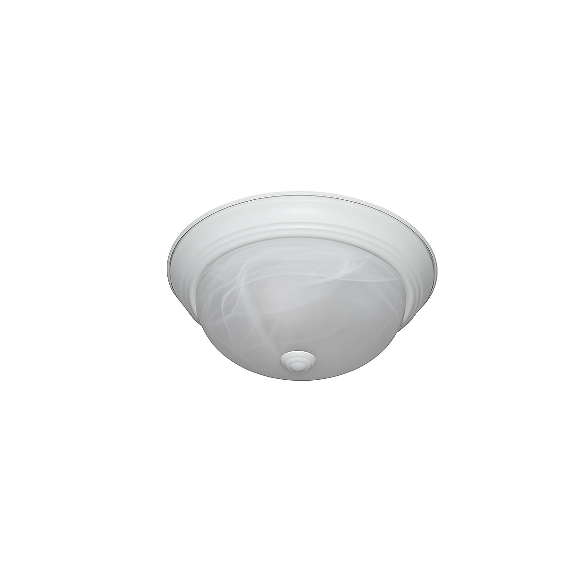 Designers Fountain 11 in 2-Light Flush Mount Ceiling Light, White, 1257S-WH-AL
