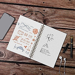 XYark Dot Grid Notebook Spiral, Flower A5 Dotted Bullet Grid Journals Bulk, 100GSM Thick Paper Travel Journal Set, Hard Cover, Wirebound Diary Planner, 75 Sheets per Book, 5.7x8.3 inch, 3 Pack