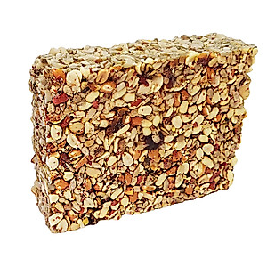 Songbird Treats Seed Bars | 12 Pack of 8 oz Bird Seed Cakes for Wild Birds (Nutty's Berries)