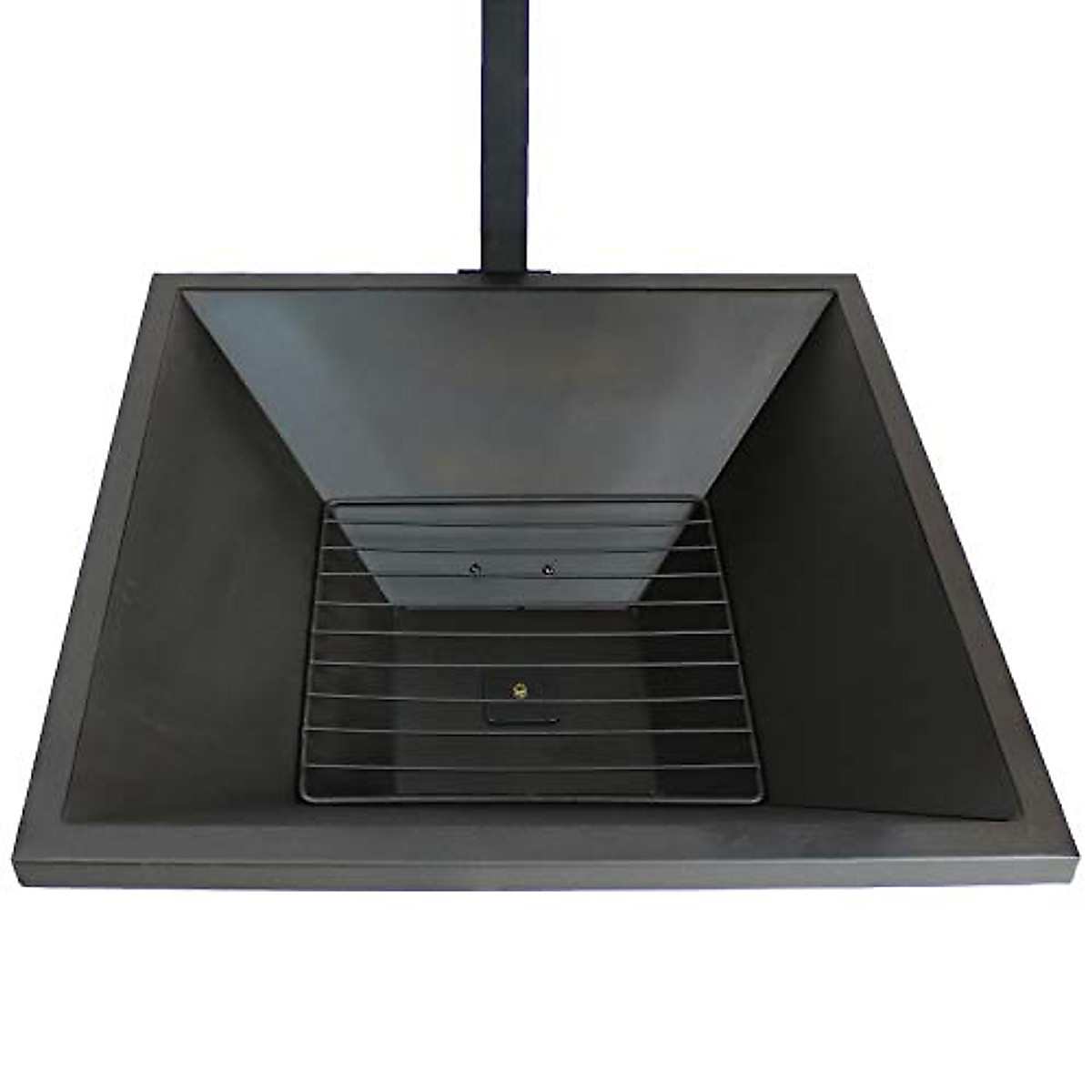 Sunnydaze 80-Inch Modern Black Steel Chiminea - High-Temperature Finish - 360-Degree Fire View