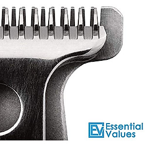 2-Pack Essential Values Out-liner Replacement Blades for Andis Shaver (#04521) – Aftermarket Replacement For Models GTO, GTX, GO Hair/Beard Trimmers | Made from the Finest Carbon Steel