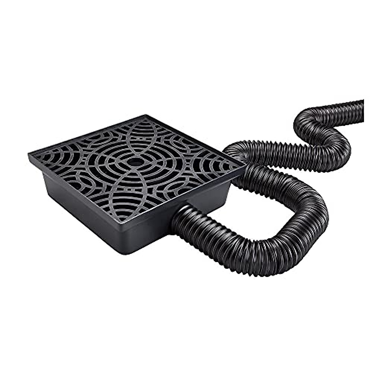 Amerimax 12-in. No Dig Low Profile Catch Basin Downspout Extension Kit, Black