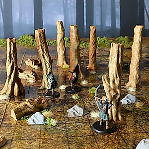 Extruded Gaming Woodland Trees