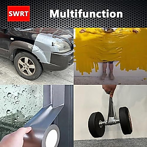 SWRT 2-Pack Silver Heavy Duty Duct Tape Strong Adhesive, 2Inch 180ft/60yd Duct Tape Heavy Duty Waterproof All Weather Gray Duct Tape No Residue Sealing & Patching for Indoor&Outdoor Repair