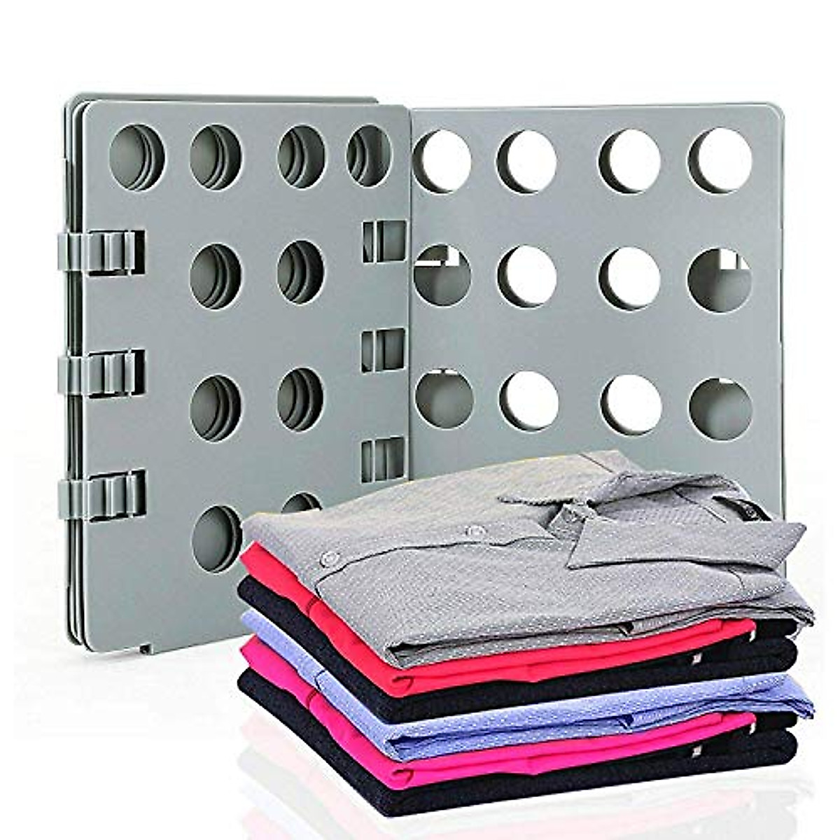 JORCEDI Large Adjustable T-Shirt Clothes Fast Folder Shirt Folding Board Laundry Durable Plastic Laundry Organizer for Adult