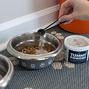 Tummy Powder for Dogs and Cats | Anti-Diarrheal Bentonite Clay Powder | Gas Relief | Stool Firmer | Detox | Anti-Diarrhea | Calcium and Other Minerals | Natural from The Earth | by Blue Dog Pet