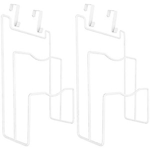 Pot & Pan Lid Hanging Organizer Rack, Set of 2, White - Southern Homewares - Kitchen and Pantry Storage Hanger