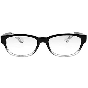 Clear Glass Reading Glasses Real Glass Lenses in Stylish Acetate Frame Available in Reading Magnification +0.25 to +3.00 (+2.75)