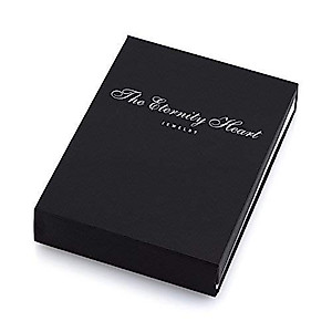 18k Gold Finish Cremation Jewelry Urn Heart Pendant Memorial Keepsake Locket Necklace for Ashes and 20" Gold Chain, The Eternity Heart