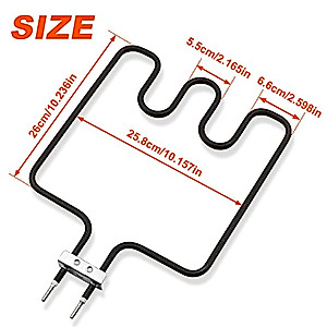 Propart Electric Smoker and Grill Heating Element with Adjustable Thermostat Cord Controller Compatible with Masterbuilt Smokers & Turkey Fryers,1500 Watt Heating Element Replacement Parts