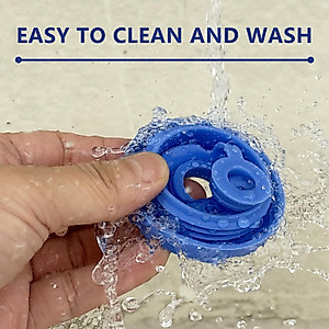 CozyBlue Reusable Silicone 5 Gallon Water Jug Cap - 3 Packs (Blue)