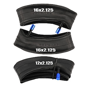 16''x2.125 and 12.5''x2.125 (2+1) Inner Tubes Compatible with Stroller Revolution SE/Pro/Flex/SU/Ironman Tire Tube,Made from BPA/Latex Free Premium Quality Butyl Rubber,by FYSHIQING