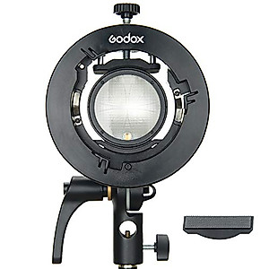 Godox S2 Bowen Mount S-Type Flash Holder Bracket for Godox V1 V860II AD200 AD200Pro AD400Pro Speedlite Strobe Flash