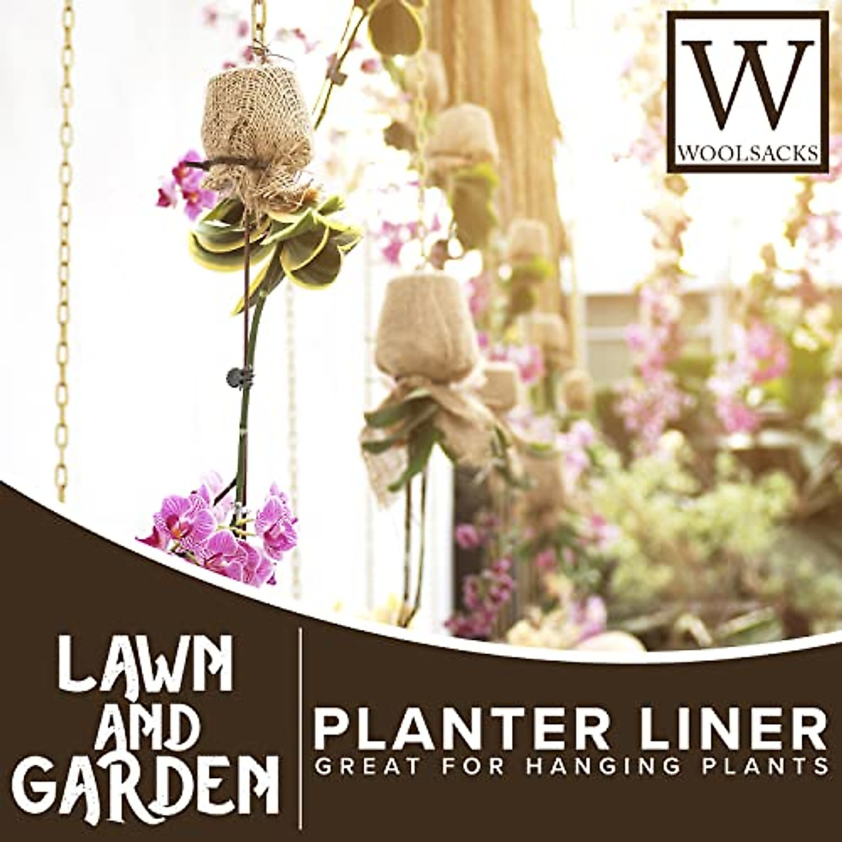 Woolsacks Burlap Fabric by The Yard | 40" Wide x 5 Yard Long | Natural Jute Burlap Fabric 5 Yards