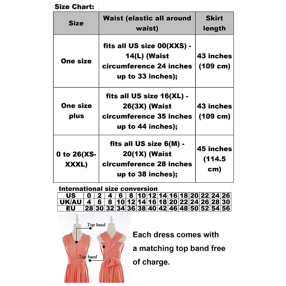 Edaydress One Size Fits Most of Body Shapes Multi Colors Options with Bandeau Slit, Greek Goddess Dress, Bridesmaid Dress