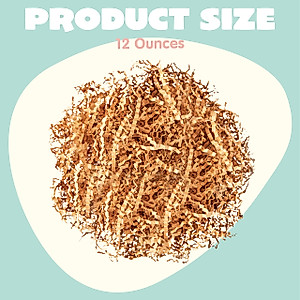 JOYIN 12oz Easter Grass Crinkle Paper Shred，Pure Green Easter Basket Filler Stuffers for Easter Egg Hunt Décor, Party Favors, Easter Decor, Gift Bag Decor