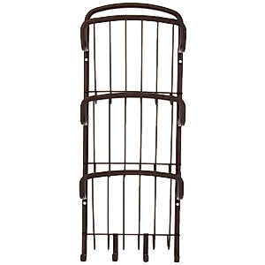 Spectrum Diversified Ashley 3-Tier Letter Holder & Key Rack Triple Wall Mount Hooks, Mail Holder for Home & Office Organization, Bronze