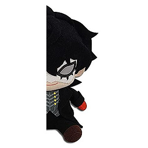 Great Eastern Entertainment Persona 5- Phantom Thief Ver. Sitting Pose Plush 6" H, Black, One Size