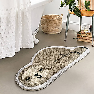 WAYUTO Sloth Bedroom Area Rug Cartoon - Kitchen Throw Rug Bathroom Area Rug Floor Runner Mat Water-Absorbent Quick-Drying Carpet Floor Mat for Home Decoration