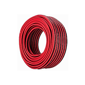 Audiopipe 12 GA Gauge Red Black Stranded 2 Conductor Speaker Wire For Car, Home Audio, 100 feet