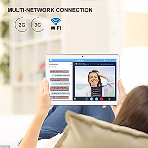 WECOOL Tablet 10 Inch, Android Tablet 9.0 Pie, 2GB RAM 32GB ROM, 3G Phone Dual SIM Card Slots and Cameras, GMS Certified, Support Bluetooth, WiFi, GPS (Silver)