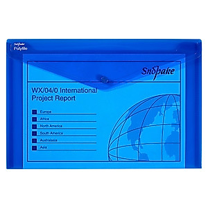 Snopake Foolscap Polyfile Popper Wallet with Press Stud - Electra Assorted [Pack of 15] Ref: 14756RY - [Amazon Exclusive]