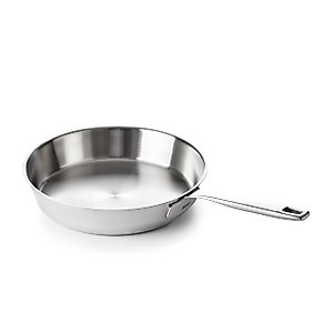 Beka Maestro Frying Pan 9.5" Skillet, Stainless Steel Pan with 5-Ply Construction, Oven Safe Skillet, Induction Compatible Cookware Fry Pan, Dishwasher Safe Omelette Pan, Electric Frying Pan