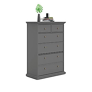 Tvilum Sonoma 6 Drawer Chest, Black Lead