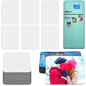 30 Pcs Sublimation Magnets Blanks Car 3.5 x 2.5 Inch Sublimation Blank Magnets Bulks DIY Decorative Magnets for Home Kitchen Fridge Refrigerator Microwave Oven Wall Door Decoration Office Calendar