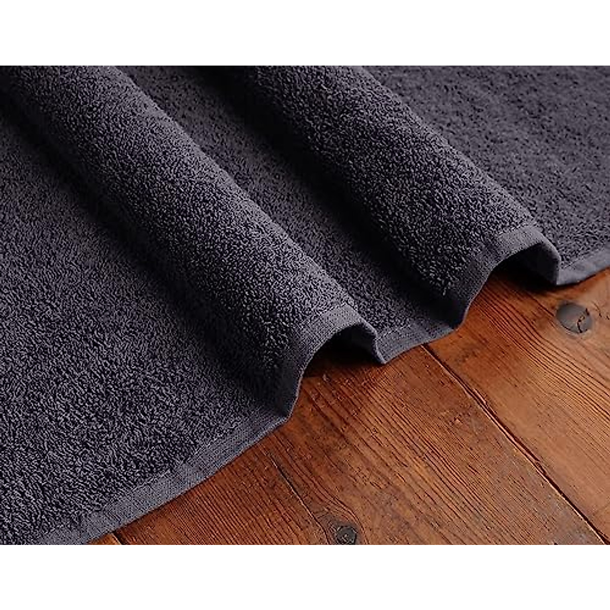 Brooklyn Linen Beach Towel Set | 45x75 Inches Pack of 2 | Oversized & Lightweight | Highly Absorbent & Quick Dry | Large Thick Bath Sheets | Premium Quality Towel | Charcoal Grey