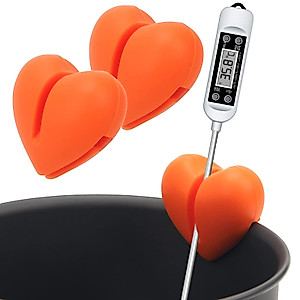 Windspeed Thermometer Pot Clip Holder(No Thermometer Include), 2Pcs Candy Thermometer Pot Clip Holder for Digital Thermometer Holder for Candle Soap Jam Candy Milk Chocolate Cooking