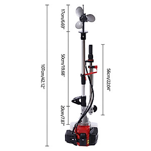 CNCEST Boat Engine 2.3HP 2 Stroke Boat Motor Heavy Duty Outboard Motor Inflatable Fishing Boat Engine Replacement Kits