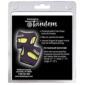 SKIDS Volleyball Palm Protectors, Medium, Black